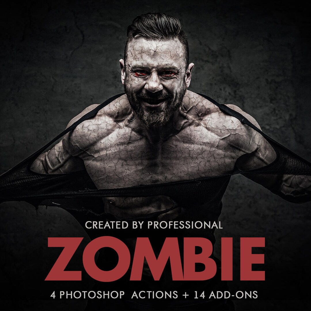 Zombie Photoshop Actions: Halloween Photo Effects - Etsy
