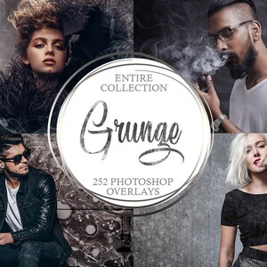 Grunge Photoshop Overlays Entire Collection Grunge | Etsy