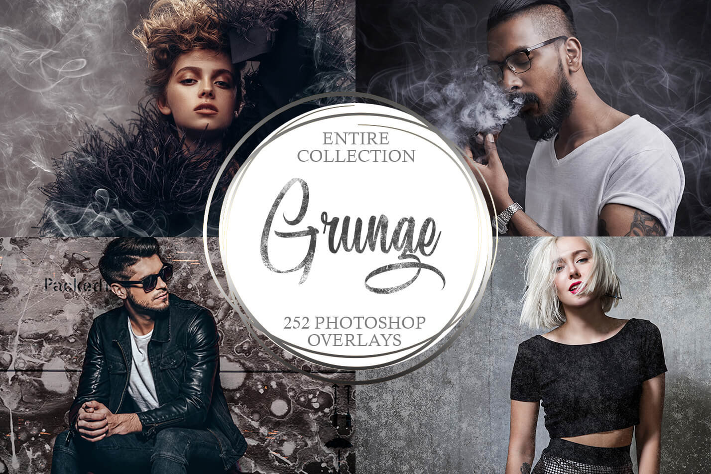 Grunge Photoshop Overlays Entire Collection Grunge - Etsy