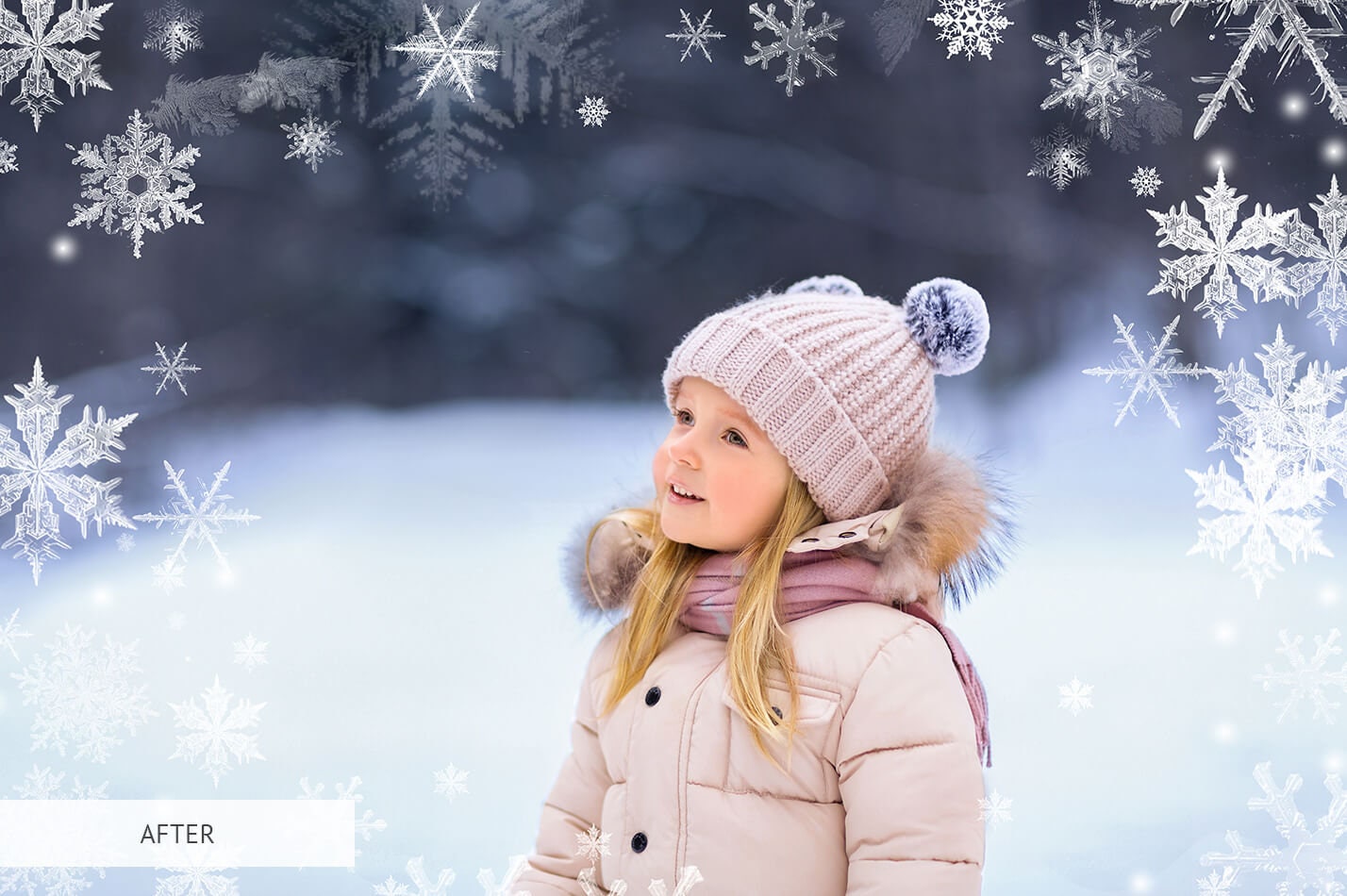 Snowflakes Photoshop Overlaysphoto Overlayspng Effectwinter - Etsy