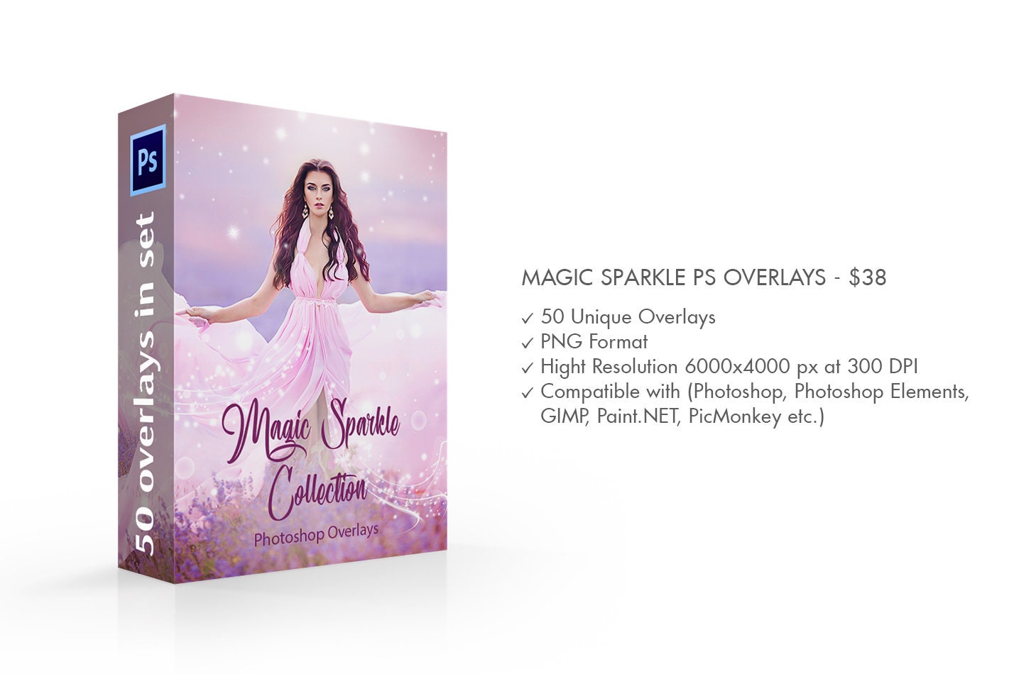 Magic Sparkle Photoshop Overlays sparkle Overlay, Sparkle Overlay ...
