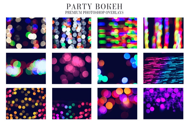 Party Bokeh Photoshop Overlays,photo Overlays,png Effect,party ...