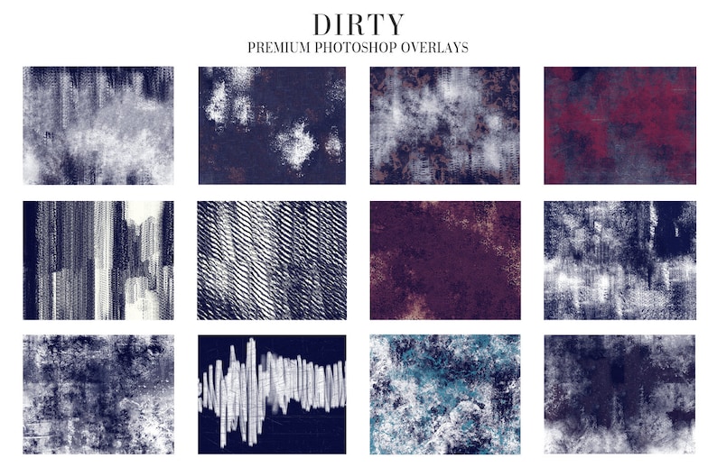 Dirty Photoshop Overlaysphoto Overlayspng Effectphotography - Etsy
