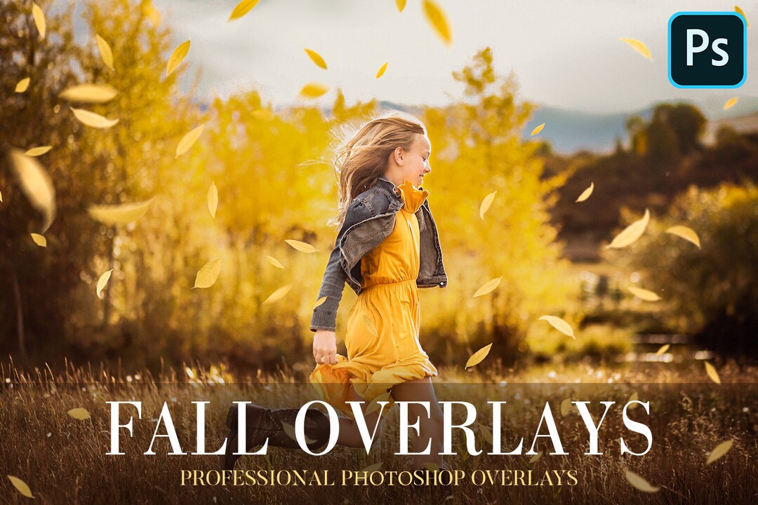 Autumn Leaves Photoshop Overlays: Fall Photo Effects (PNG Digital ...