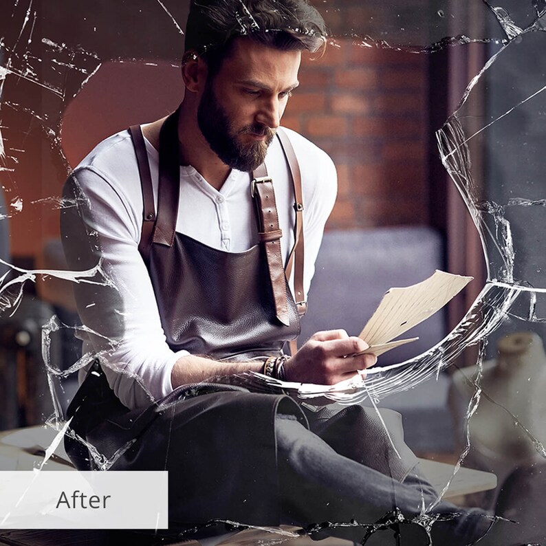 Broken Glass Photoshop Overlay, Photoshop Overlays, Photo Overlay ...