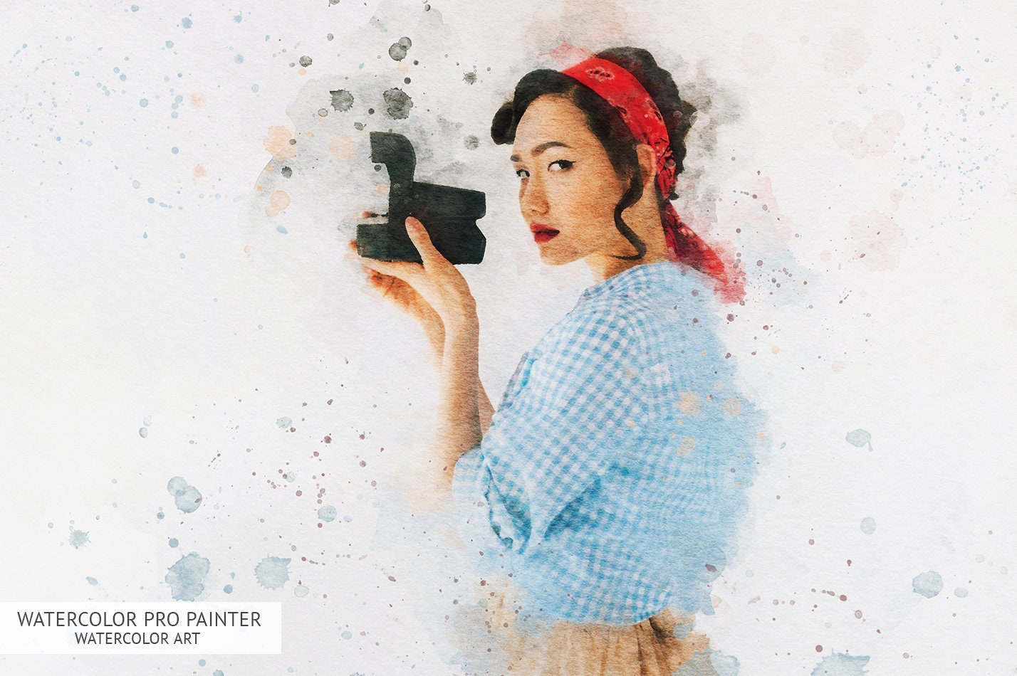 Watercolor Painter Photoshop Actions watercolor Effect Photoshop Action ...