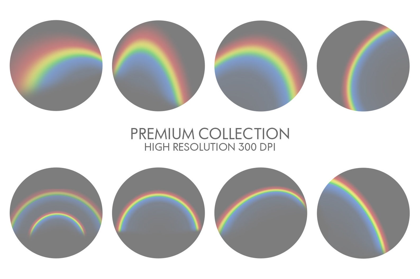 Rainbow Overlays Photoshop 20 Rainbow Overlays for - Etsy