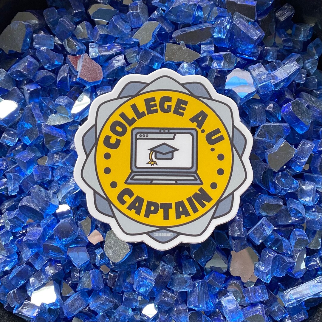 College A.U. Captain Sticker | I Ship It! Fanfic Pin Collection - Etsy