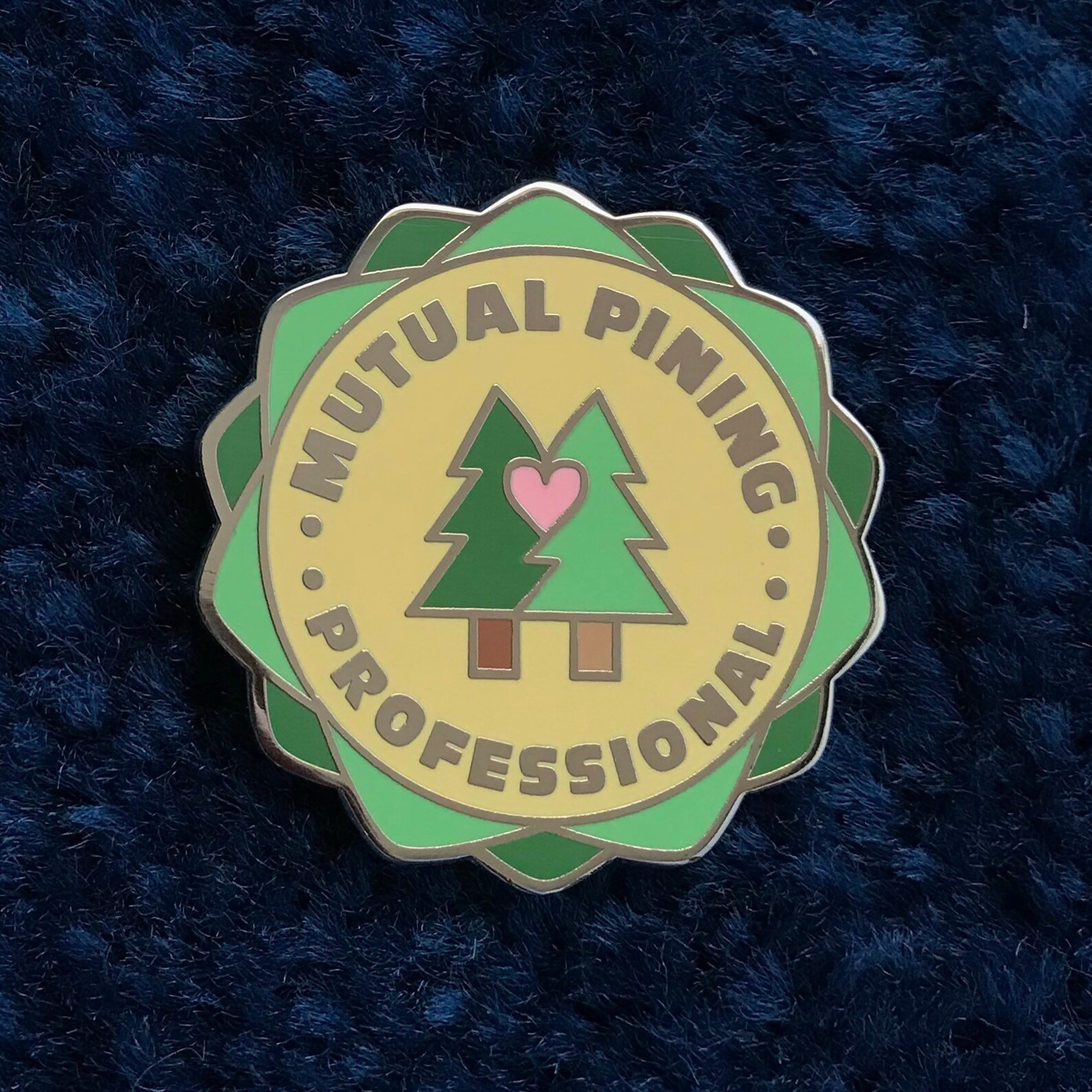 Mutual Pining Professional Pin I Ship It Fanfic Pin | Etsy
