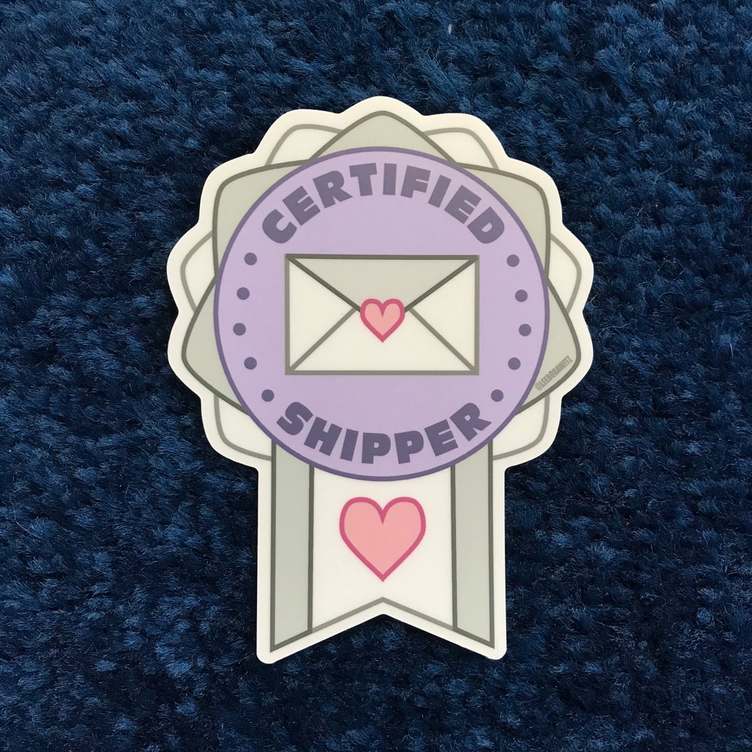 Certified Shipper Sticker | I Ship It! Fanfic Collection - Etsy