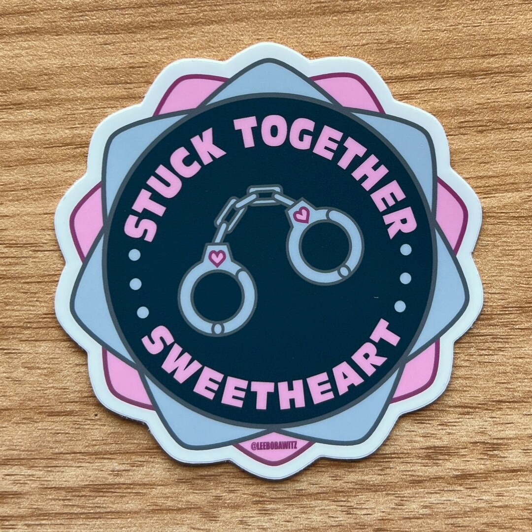 Stuck Together Sweetheart Sticker | I Ship It! Fanfic Collection - Etsy