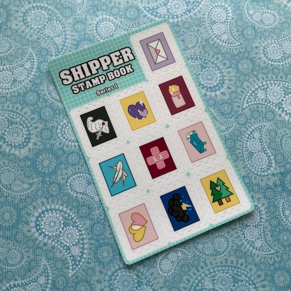 Shipper Stamp Book Sticker Sheet I Ship It Collection | Etsy