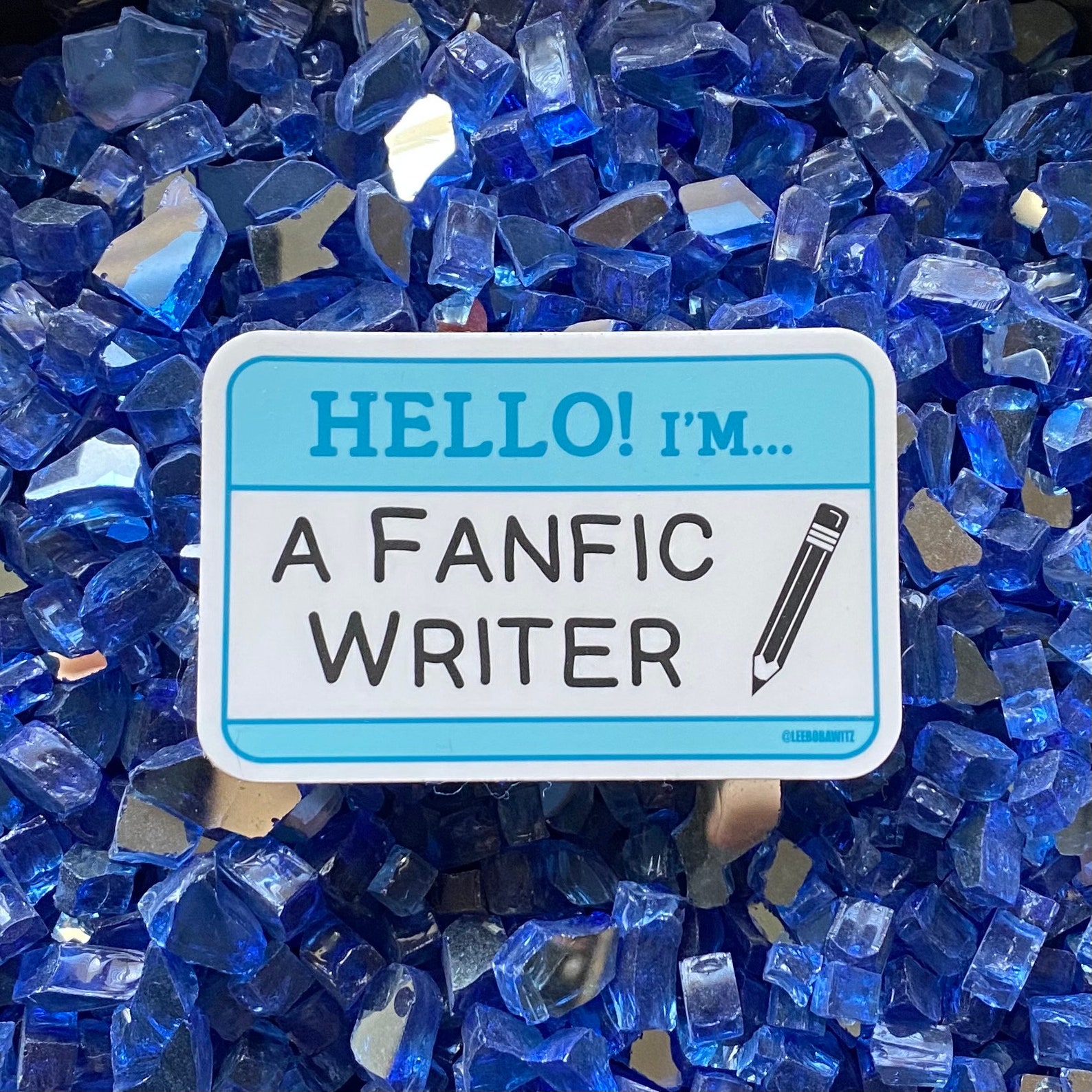 Hello I'm... A Fanfic Writer / A Fanfic Reader Sticker - Etsy