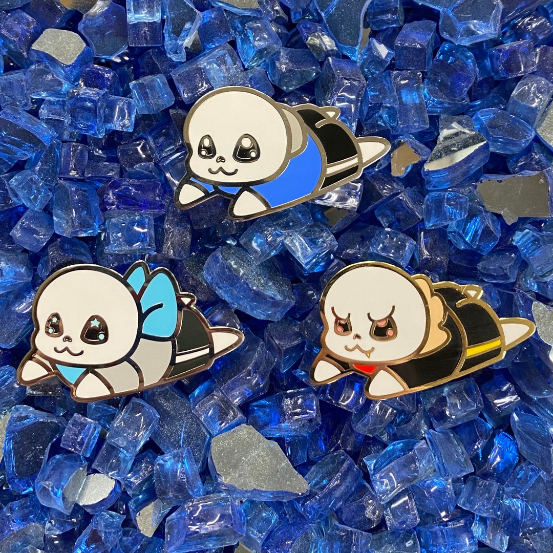 LIL BEANS 'punny' 'blues' & 'reds' | Hard Enamel Pin | Undertale ...