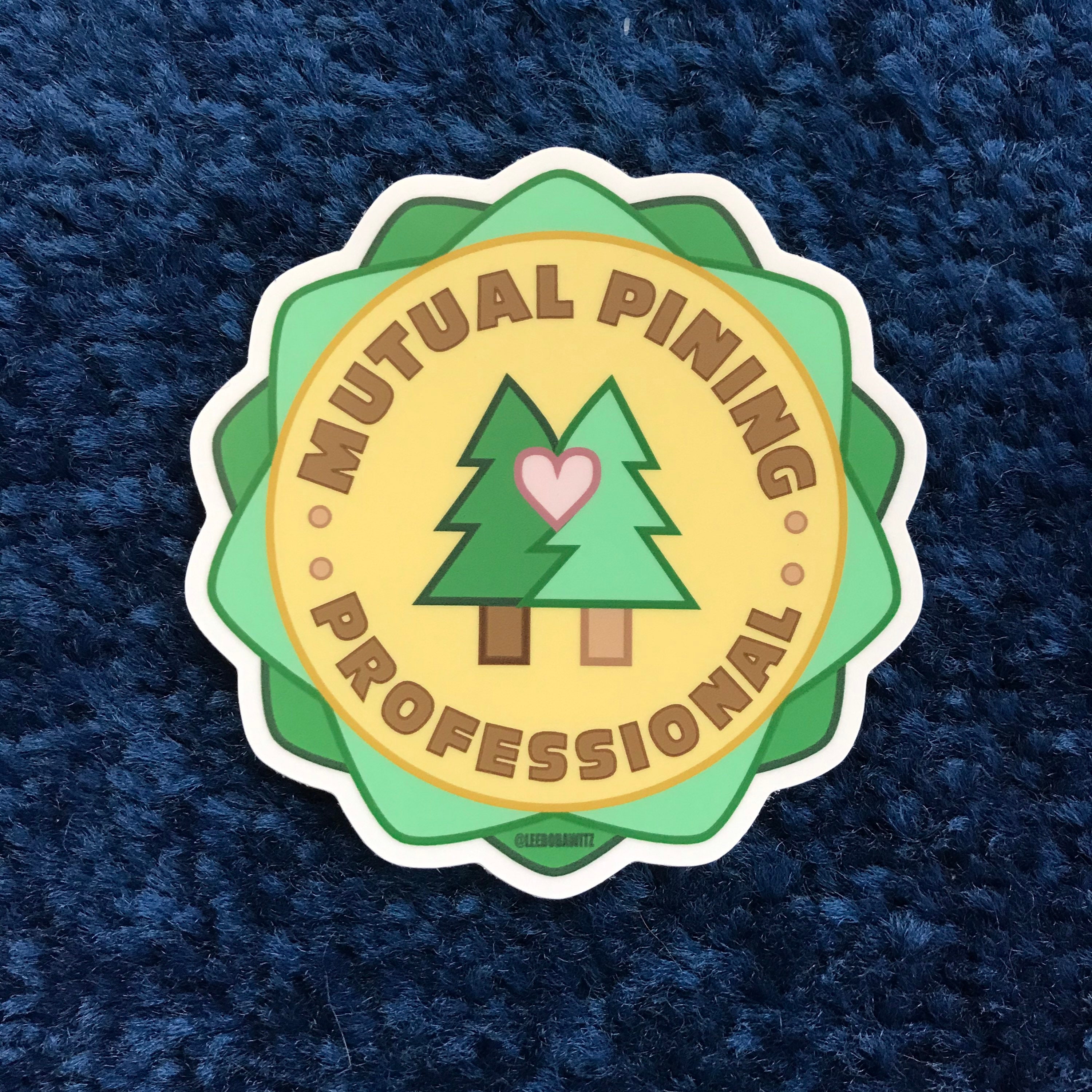 Mutual Pining Professional Sticker I Ship It Fanfic - Etsy