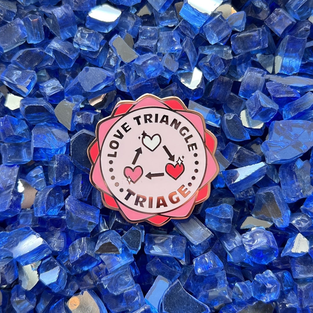 Love Triangle Triage Pin | I Ship It! Fanfic Pin Collection - Etsy