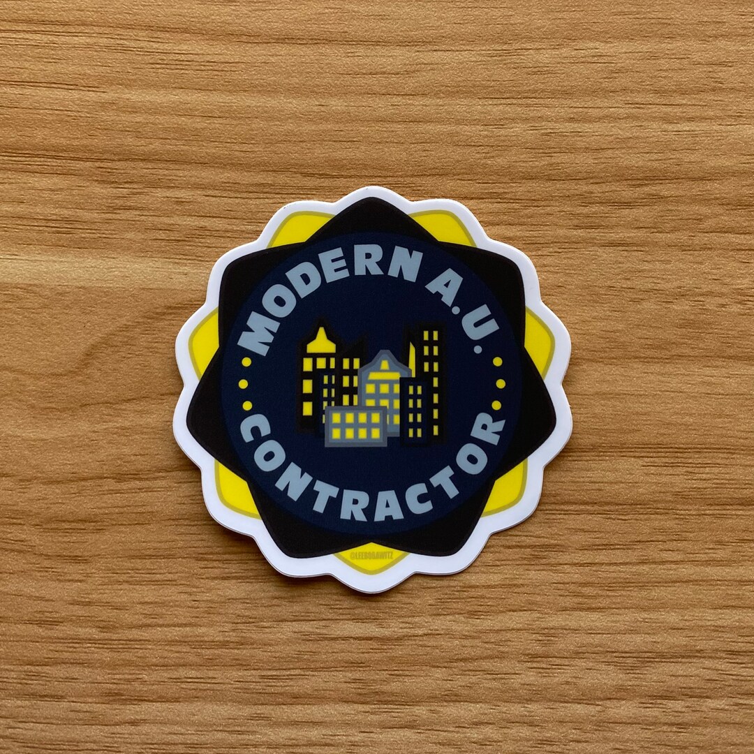 Modern A.U. Contractor Sticker I Ship It Fanfic Collection - Etsy