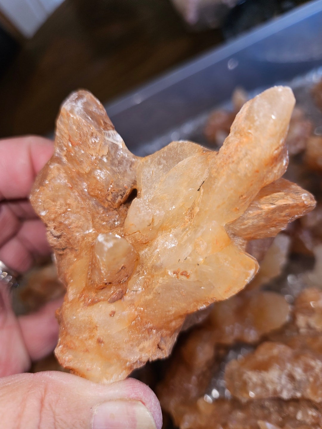 Cave Calcite Flat Beautiful Honey Cave Calcite - Etsy