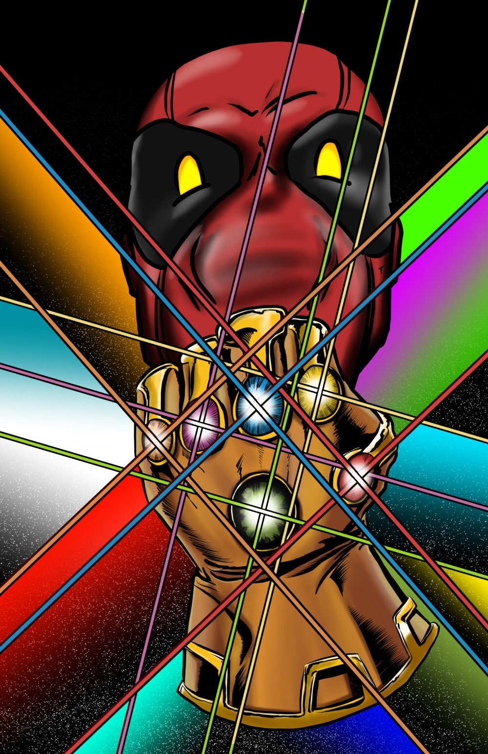 Deadpool Infinity Gauntlet Parody Fan Art - Etsy