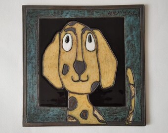 Dog Face Design Ceramic Tile Decorative Ceramic Tile Kitchen Backsplash ...