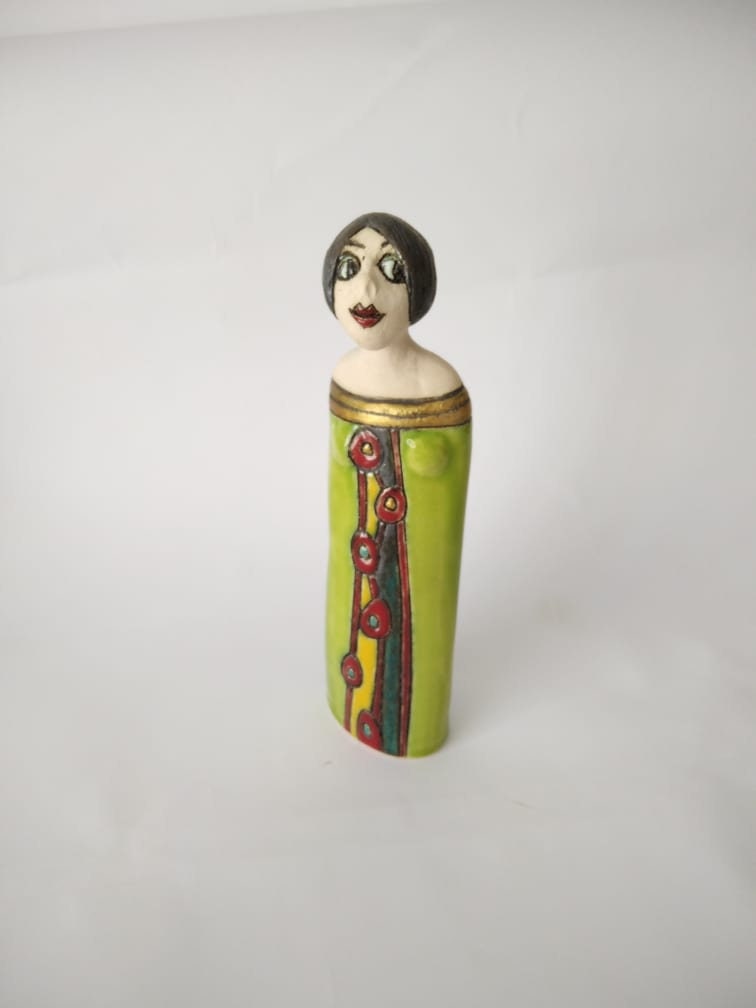 Ceramic sculpture Woman statue Handmade woman sculpture | Etsy
