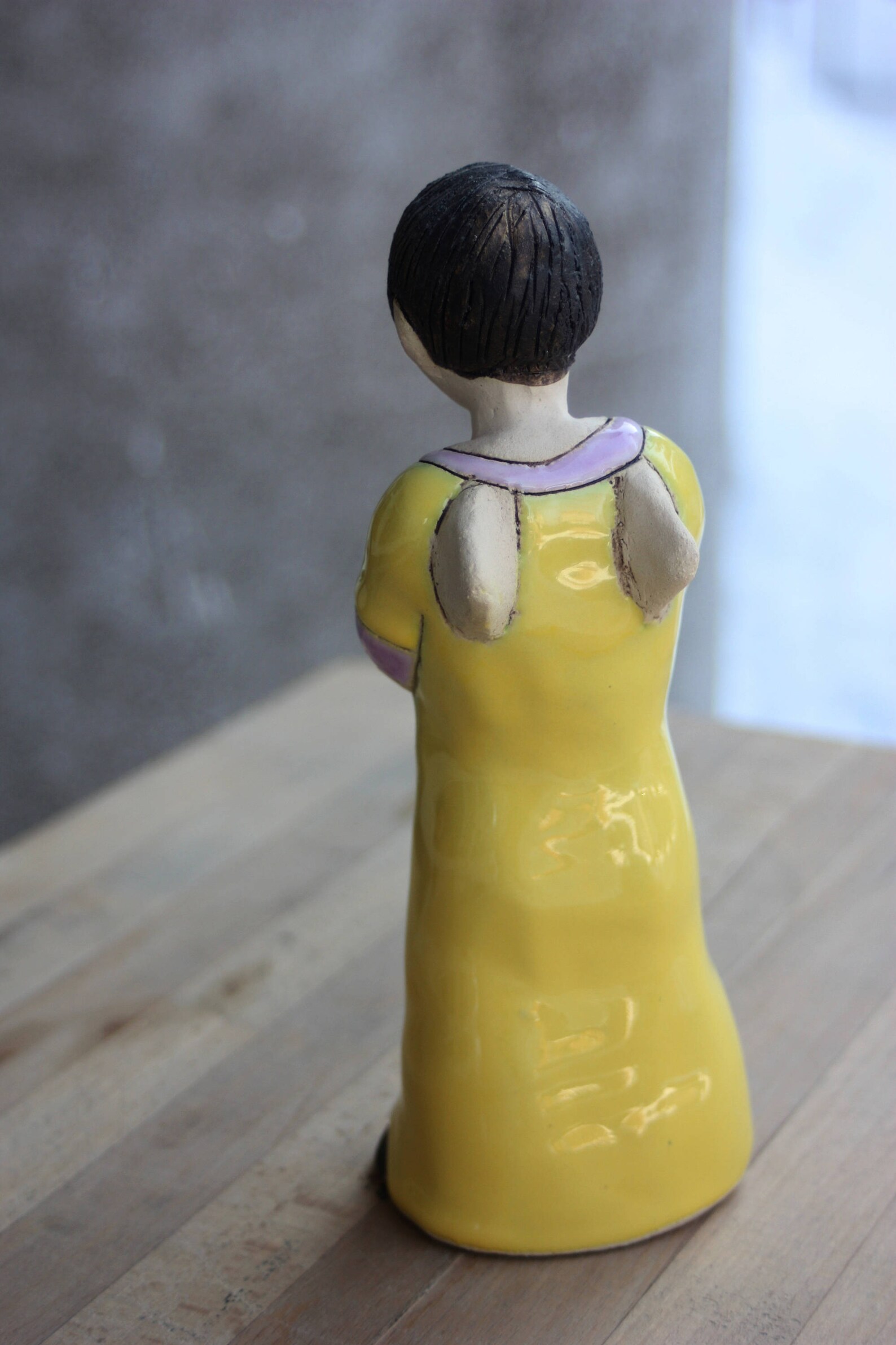 Ceramic Statue Sculpture of Boy Handmade Figure Pottery - Etsy