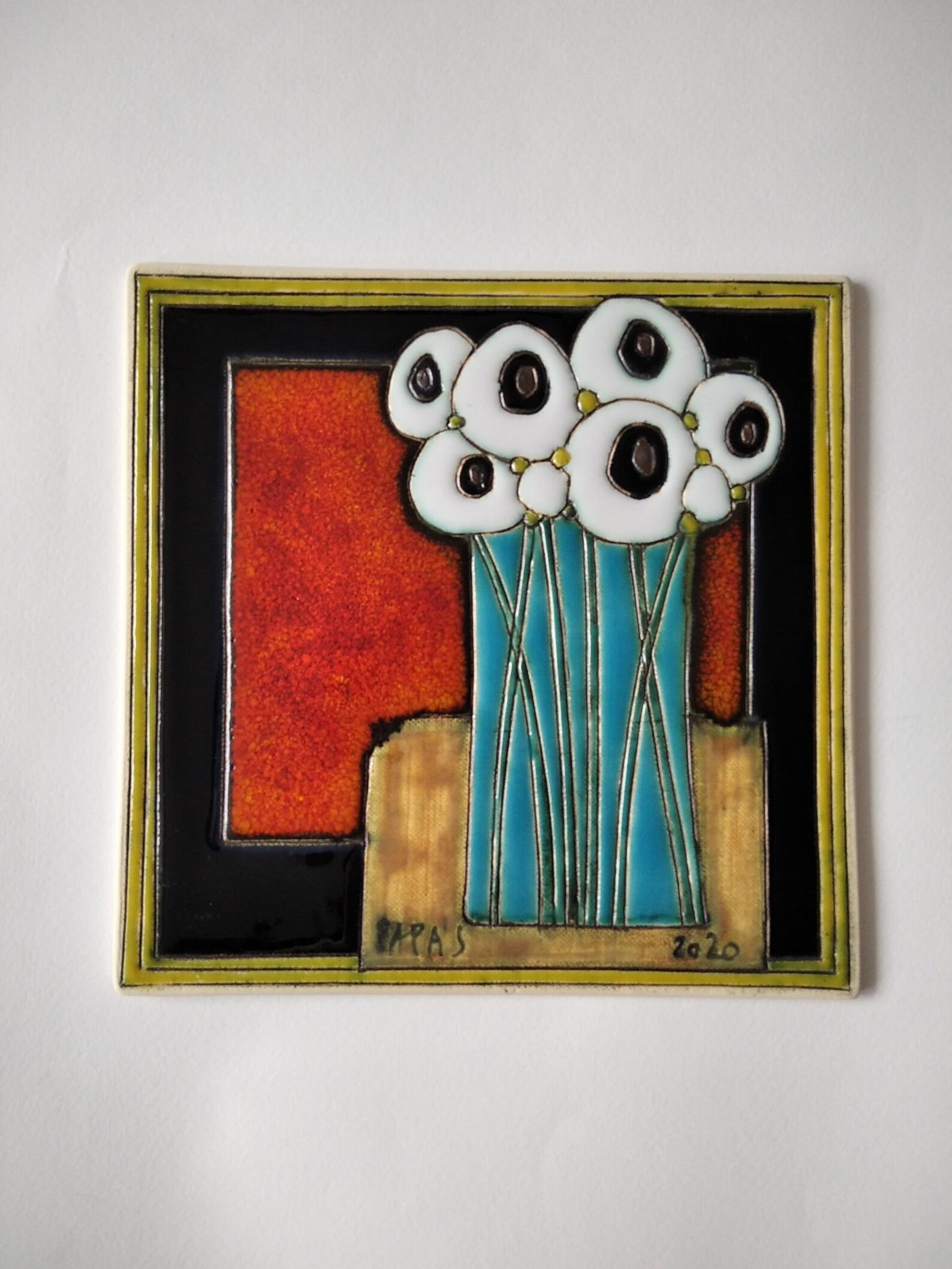 Ceramic Tile Decorative Tile Hanging Figure Tile With - Etsy