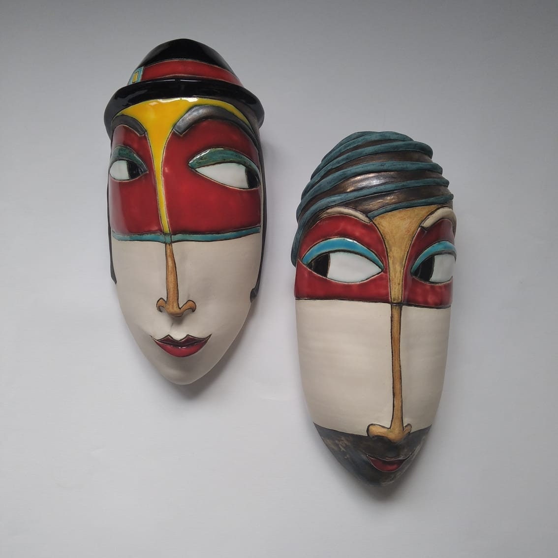 Handmade Ceramic Mask Hanging Wask Wall Mask Home Decor | Etsy