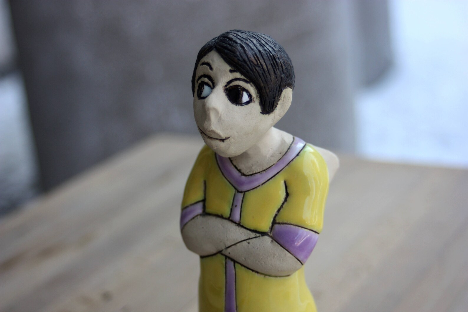 Ceramic Statue Sculpture of Boy Handmade Figure Pottery | Etsy