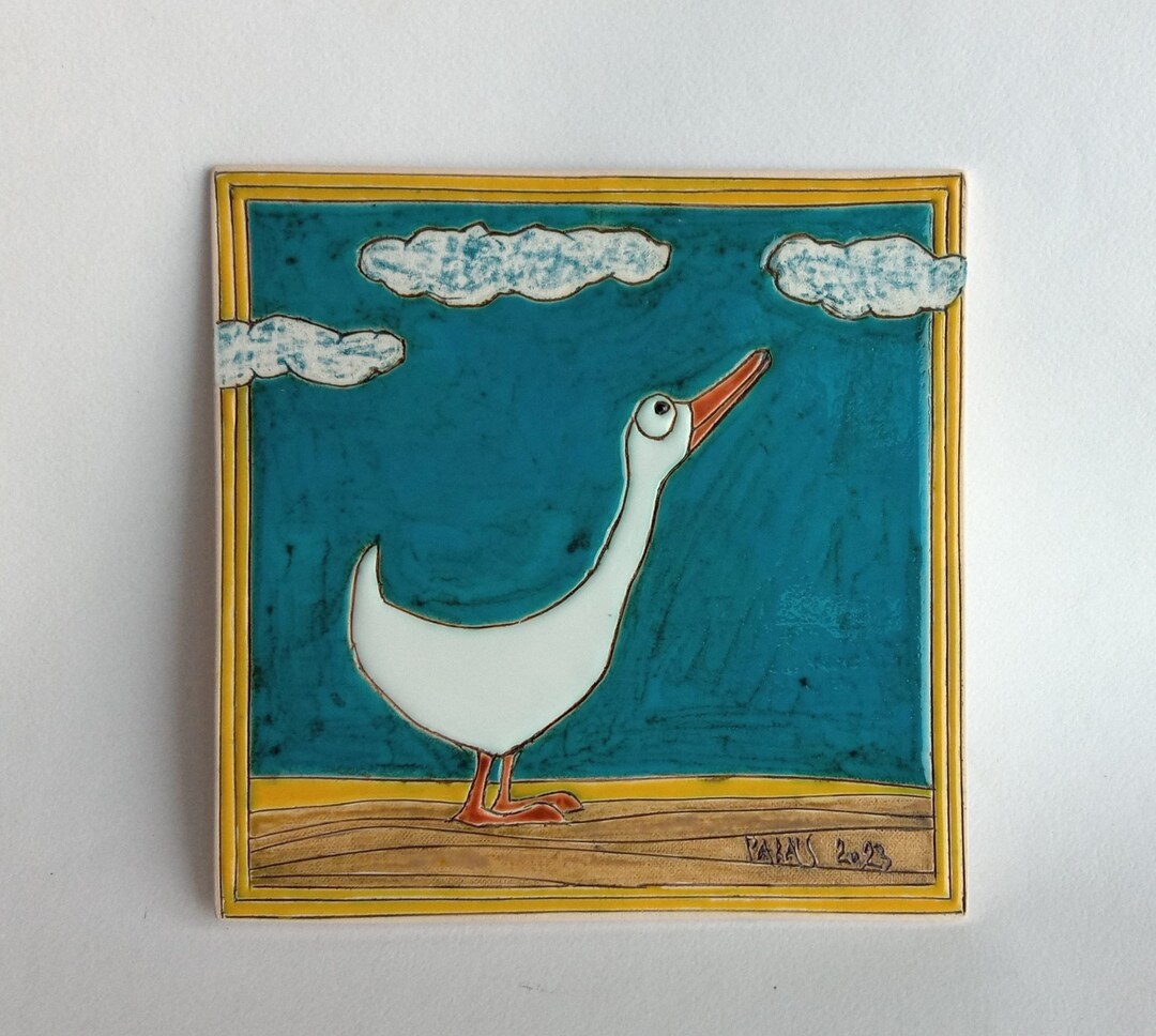 Ceramic Tiles, Duck Tile, Tiles for Wall Decor, Pottery Tiles, Modern ...