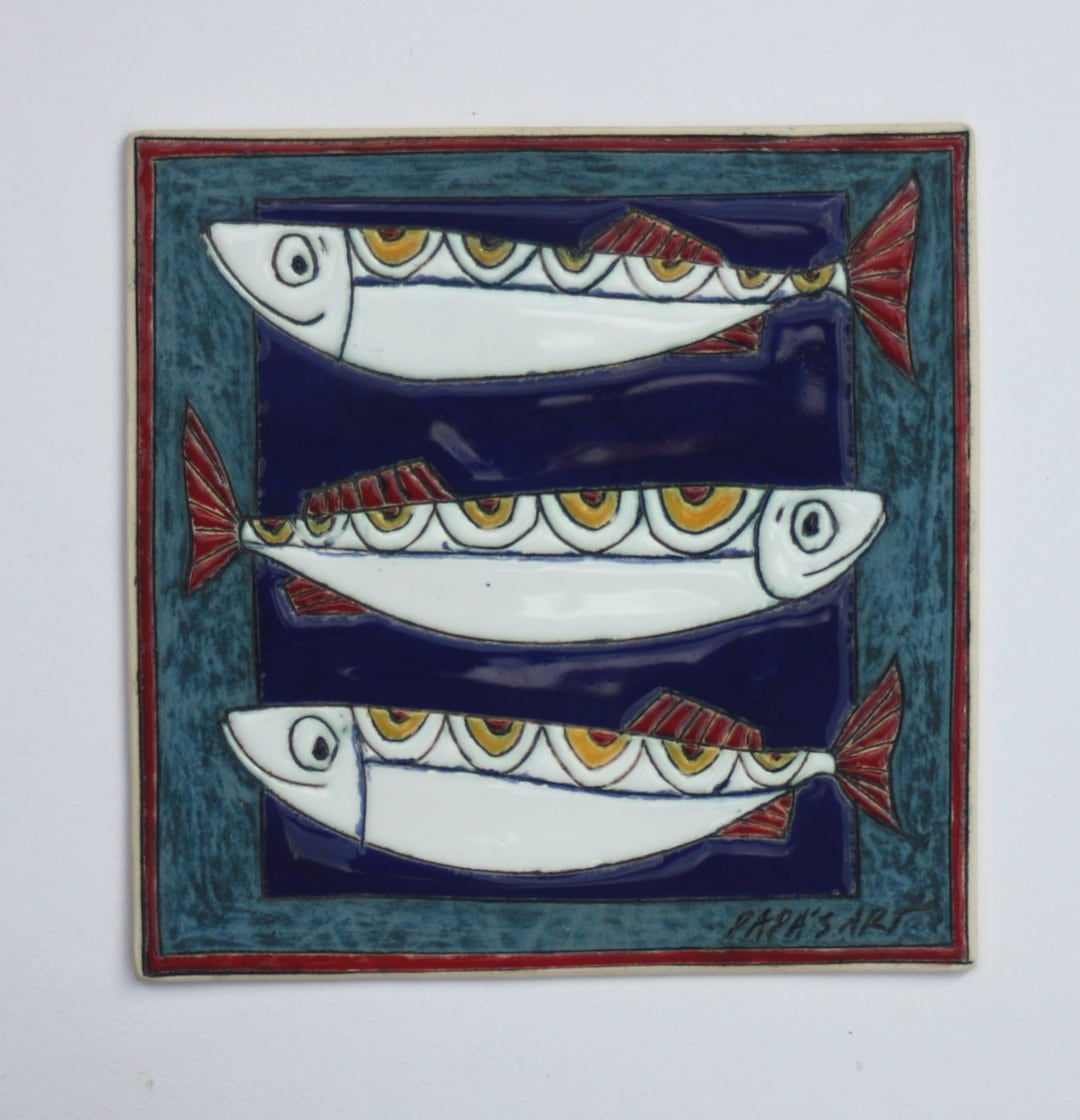 Pottery Wall Tiles, Decorative Tile, Hanging Wall Tile, Unique Seramic ...