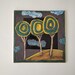 Handmade Ceramic Art Tile, Tile With Trees, Hanging Tiles, Trees Motif ...