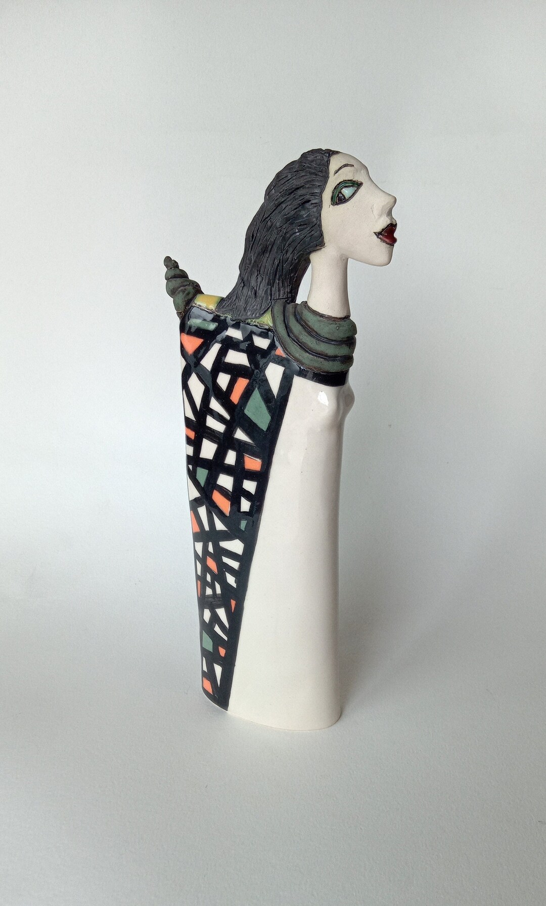 Ceramic Sculpture Woman, Ceramic Figure, Sculpture Women, Ceramic ...