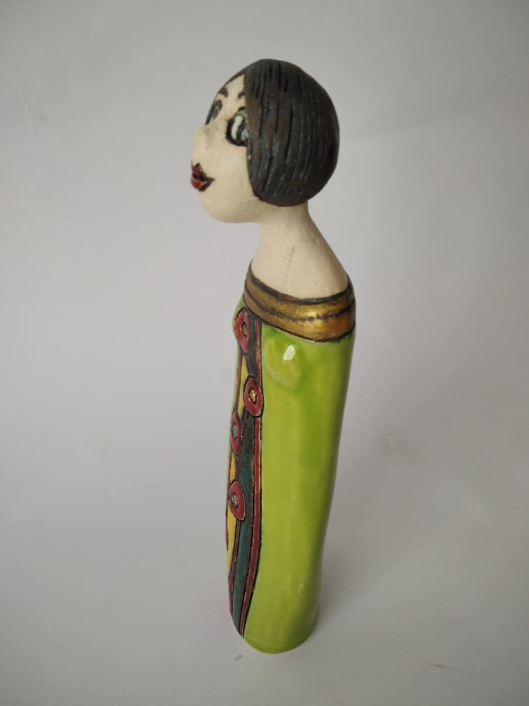Ceramic sculpture Woman statue Handmade woman sculpture | Etsy