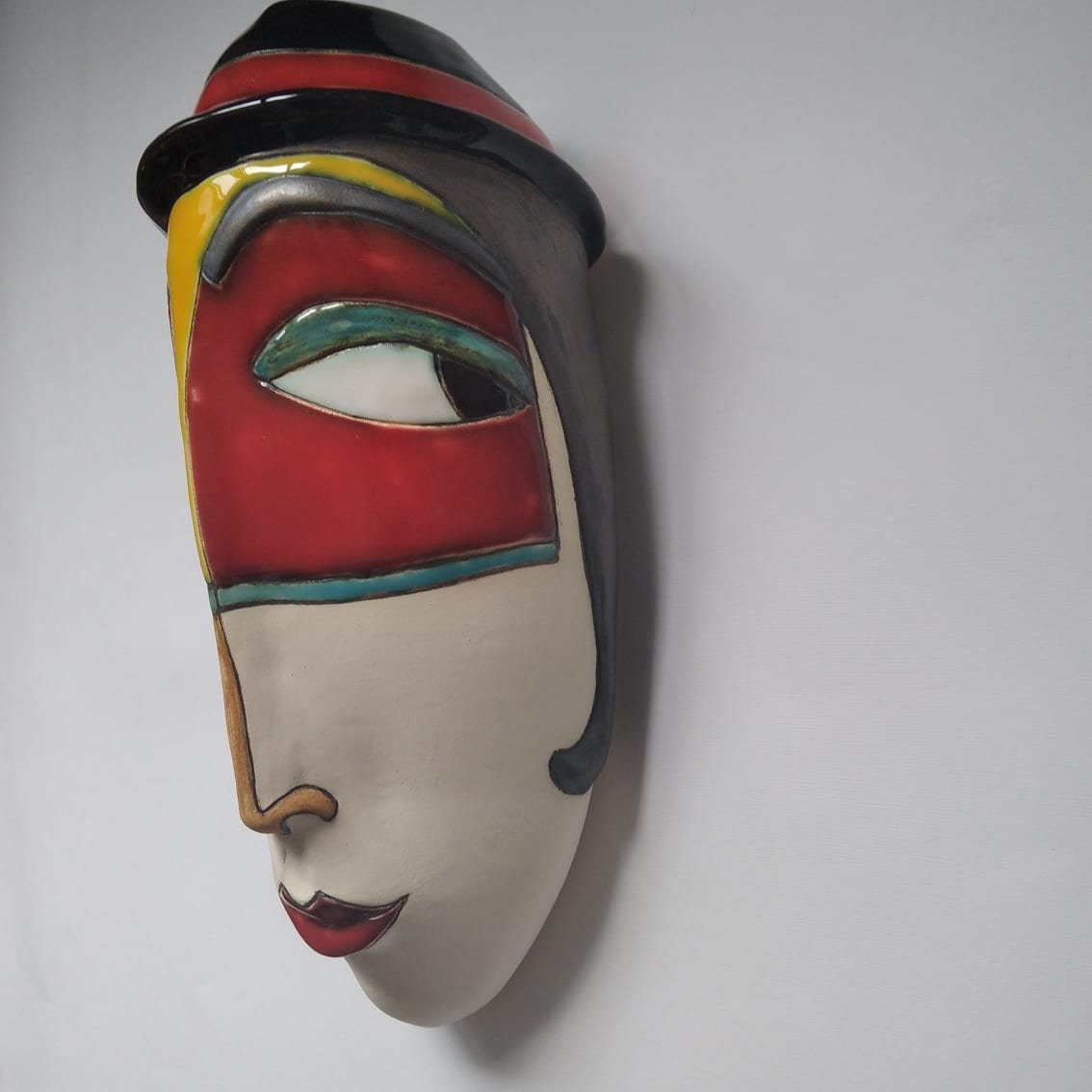 Handmade Ceramic Mask Hanging Wask Wall Mask Home Decor | Etsy