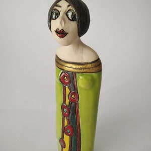 Ceramic sculpture Woman statue Handmade woman sculpture | Etsy
