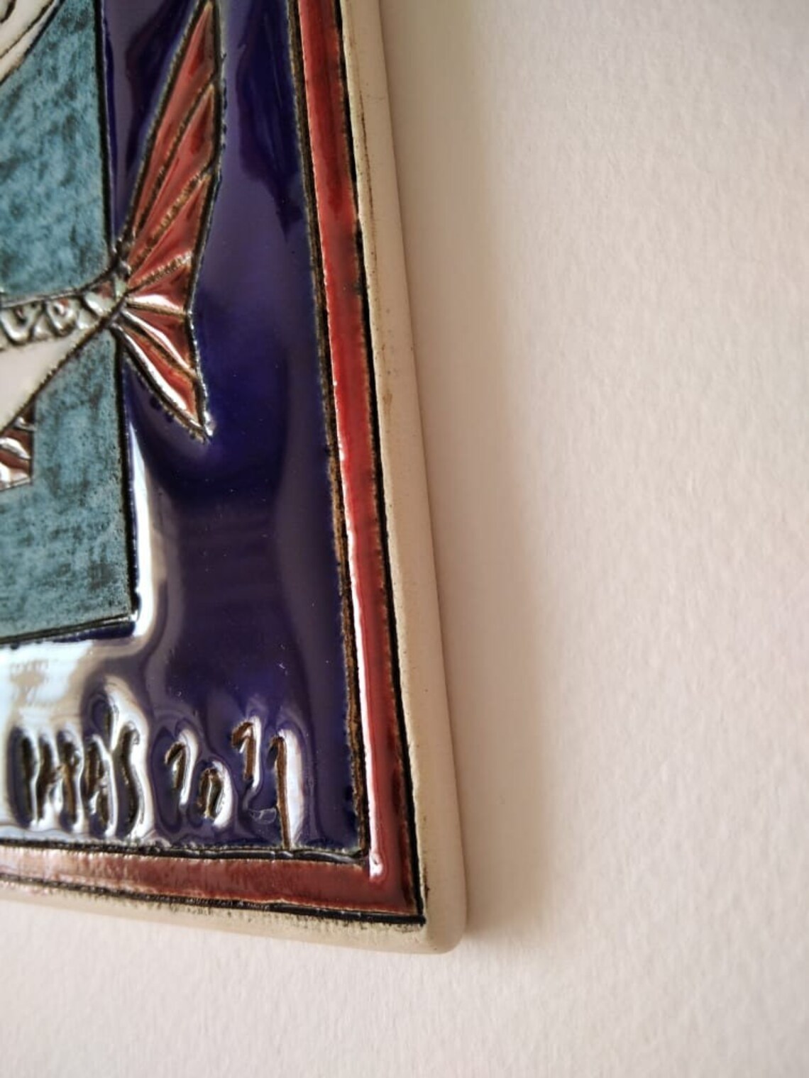 Ceramic Tiles Wall Art Hanging Tile Home Decor Tile | Etsy