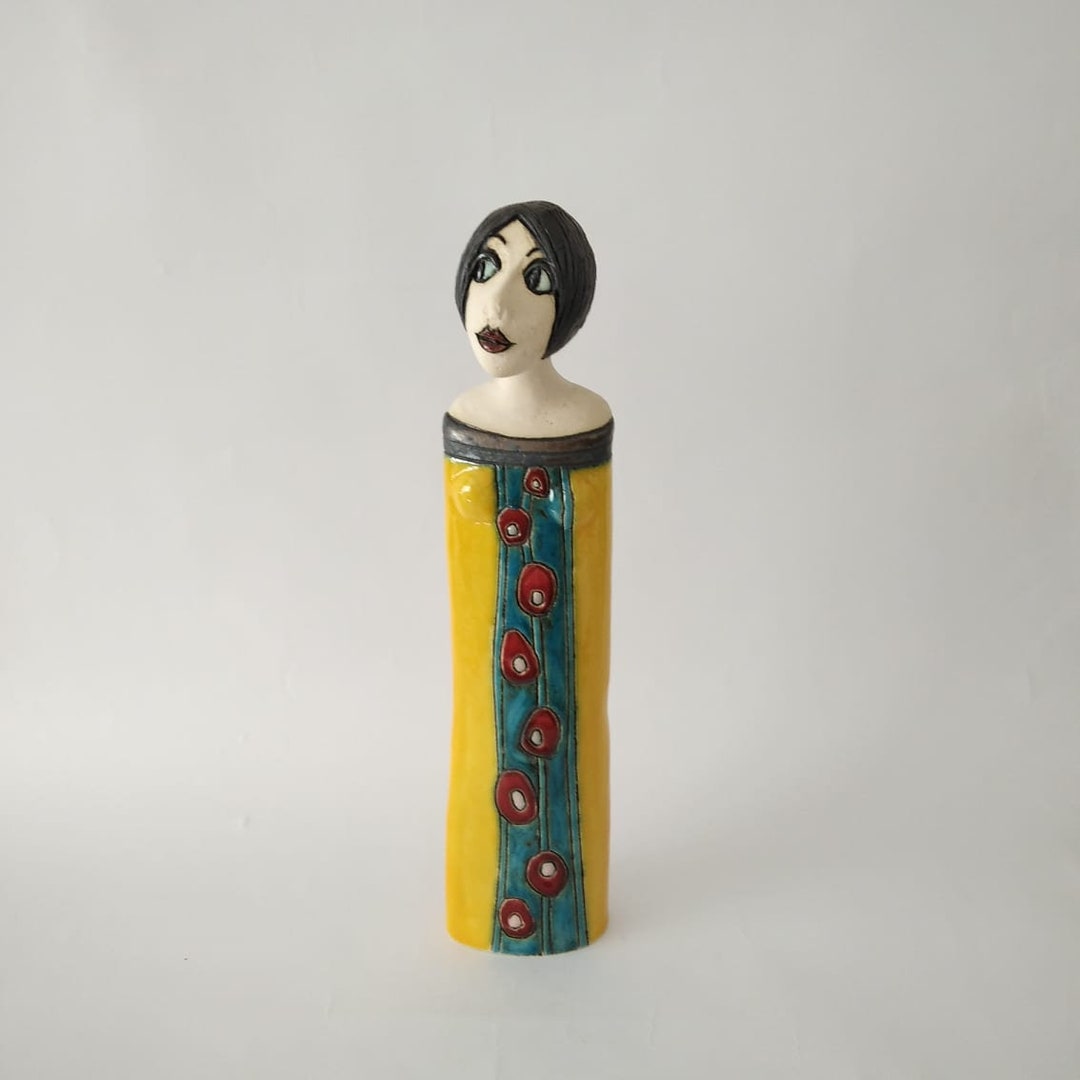 Woman Sculpture, Handmade Ceramic Sculpture Woman, Female Sculpture ...