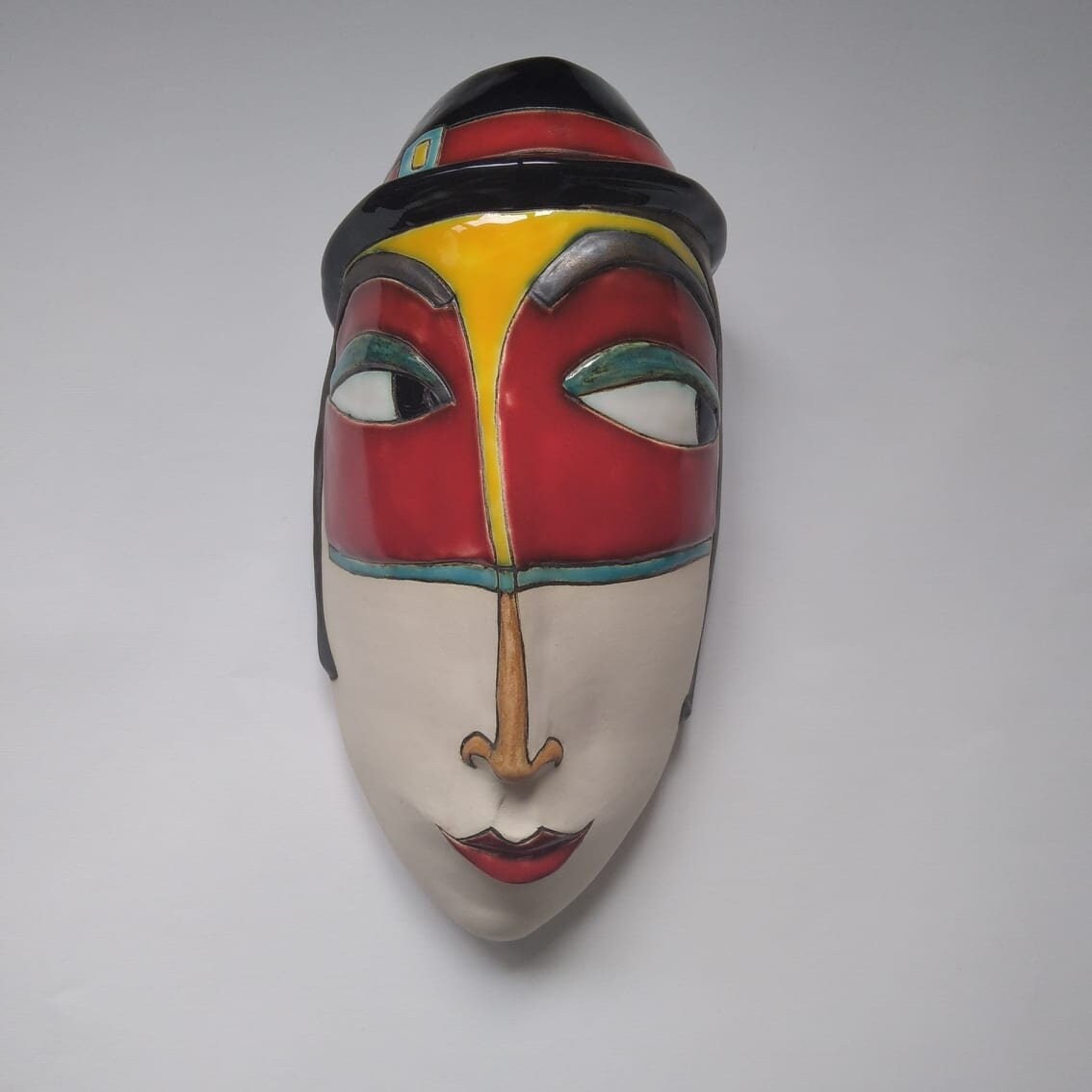 Handmade Ceramic Mask Hanging Wask Wall Mask Home Decor | Etsy