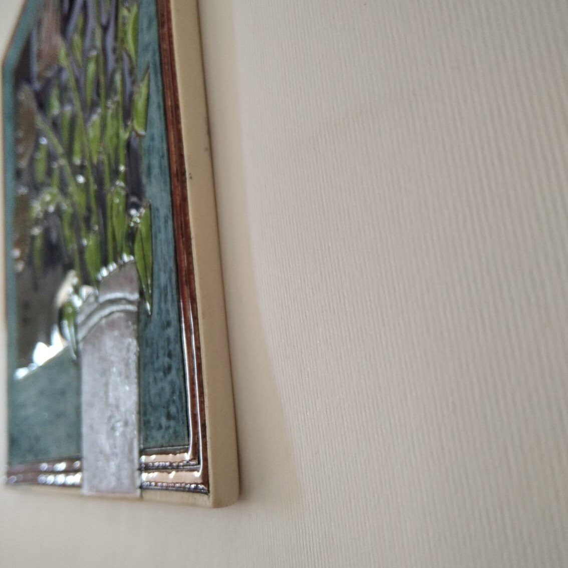 Wall tiles Handmade tiles with roses Wall decor tile Roses | Etsy