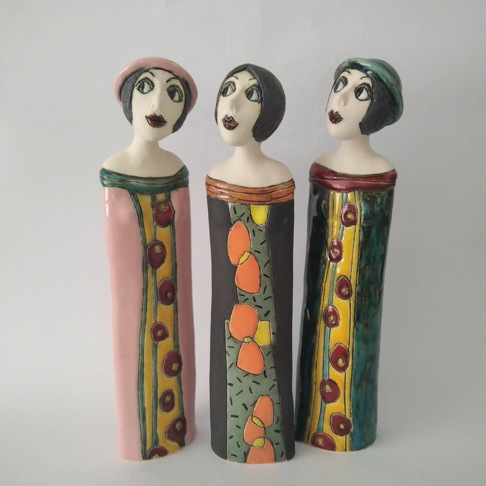 Ceramic Sculpture Woman Statue Handmade Woman Sculpture - Etsy