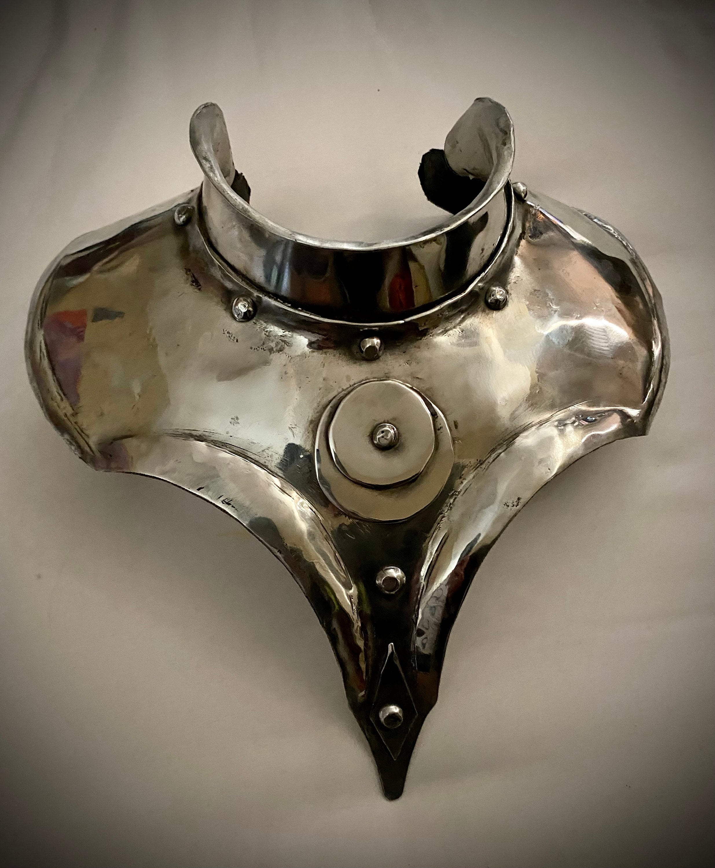 Armor Moon Gorget Metal -voluptuous Female Style - Etsy