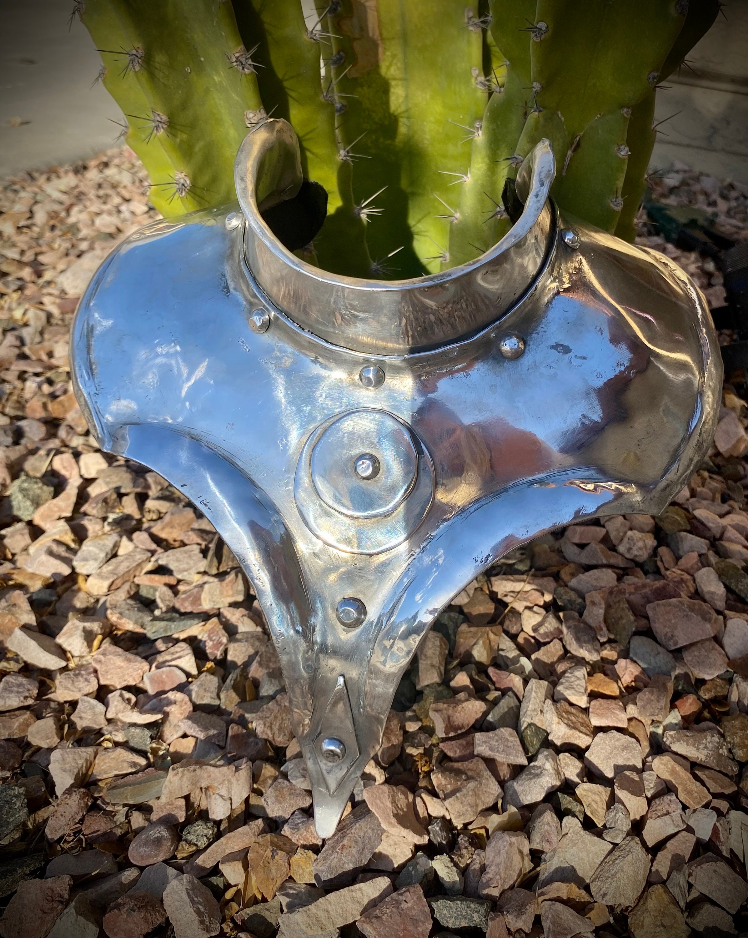 Armor Moon Gorget Metal -voluptuous Female Style - Etsy