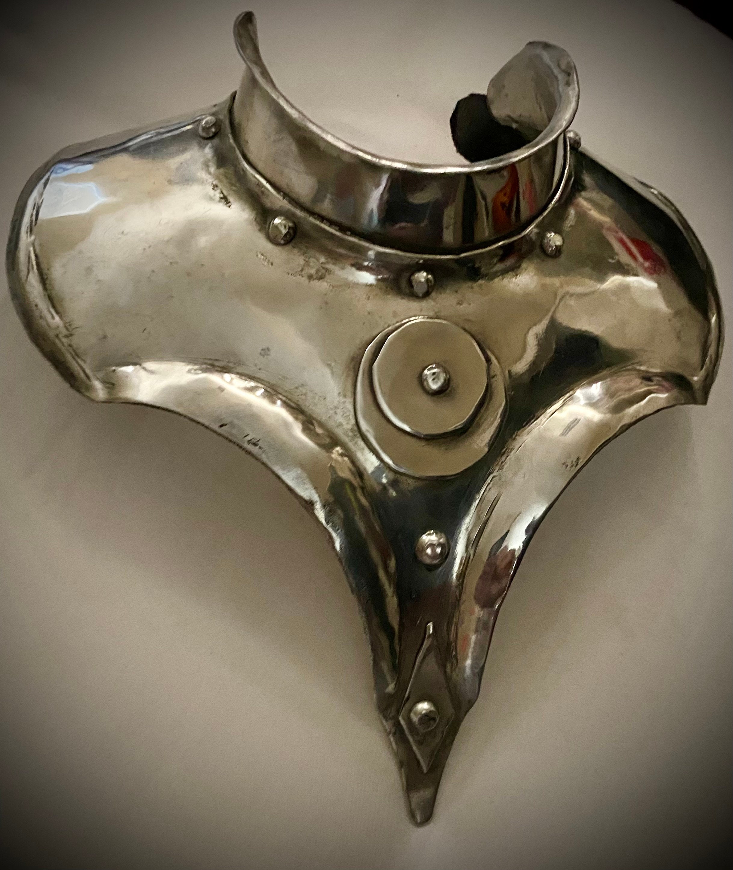 Armor Moon Gorget Metal -voluptuous Female Style - Etsy