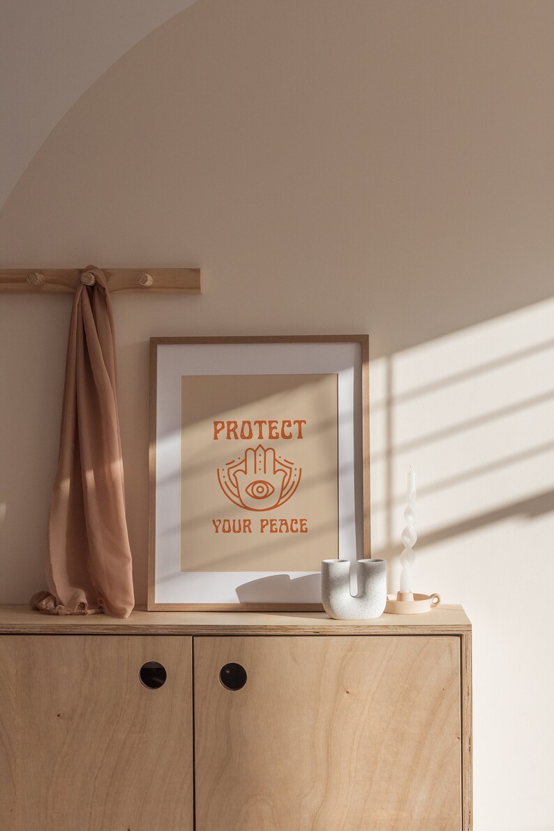 Boho Vintage SVG / Protege tu paz PNG / Self Love png Retro - Etsy México