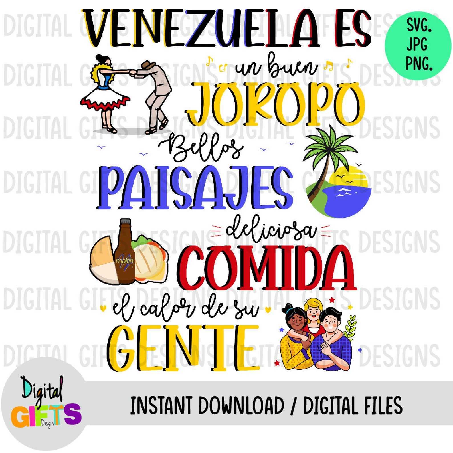 Venezuela es, diseño Svg, Png, Jpg. - Etsy España