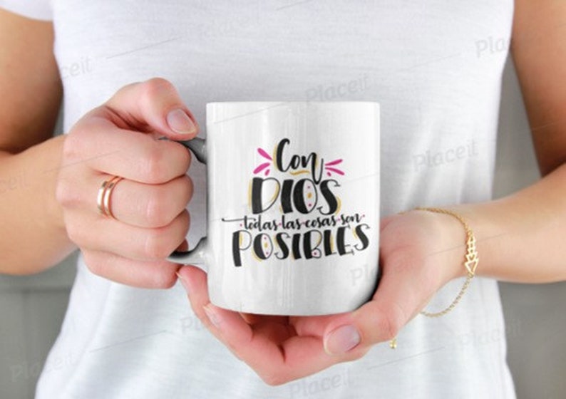 Con Dios todo es posible diseño Svg Png Jpg Shirt Design - Etsy España
