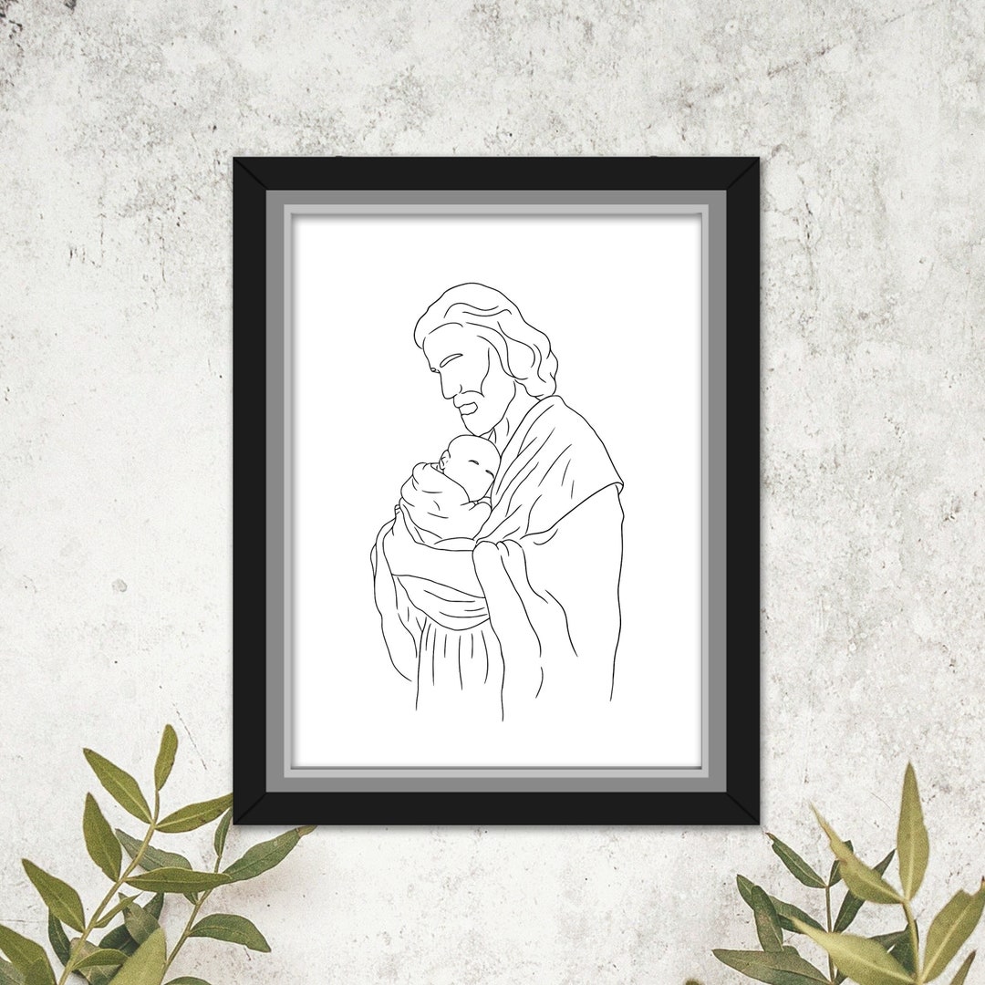 Jesus Holding Newborn Baby - Infant Loss - Miscarriage - Baby Heaven ...
