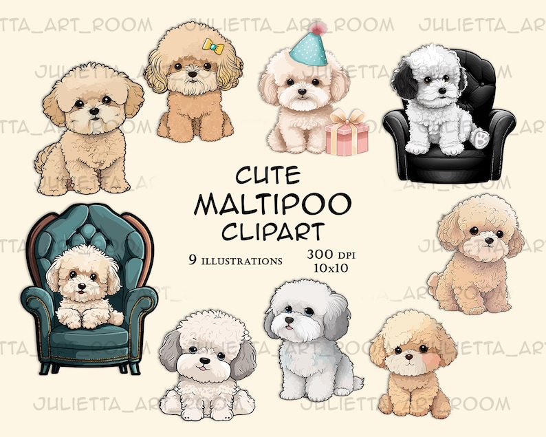 Maltipoo Cute Cartoon Dog Clipart, Maltese Png, Maltese Puppy, Dog ...