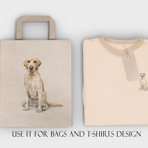 Yellow Labrador Watercolor Png Clipart With Transparent Background ...